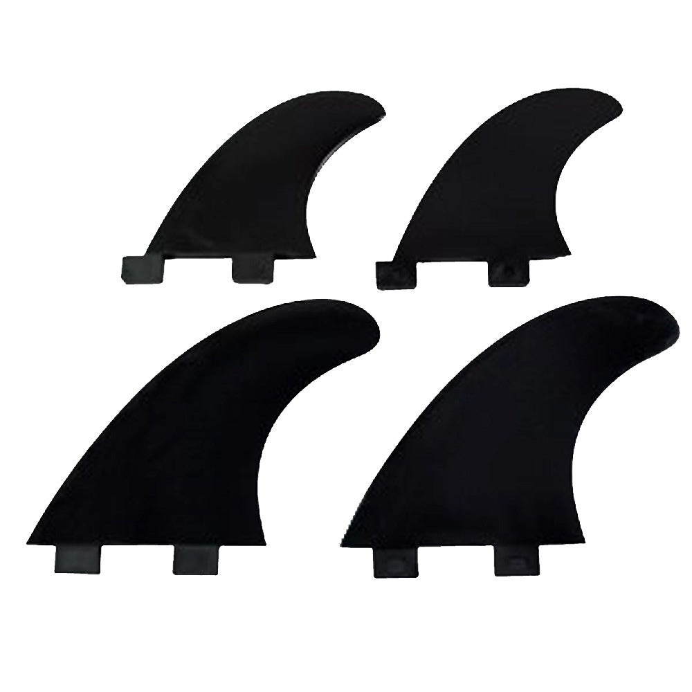 Q4 Quad Model Dual Tab Black Surf Fins – West-Site Boardshop Gent